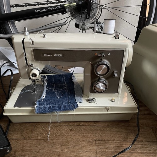 Vintage 70’s Kenmore 158.14100 Sewing Machine Tested Working Case Made ...