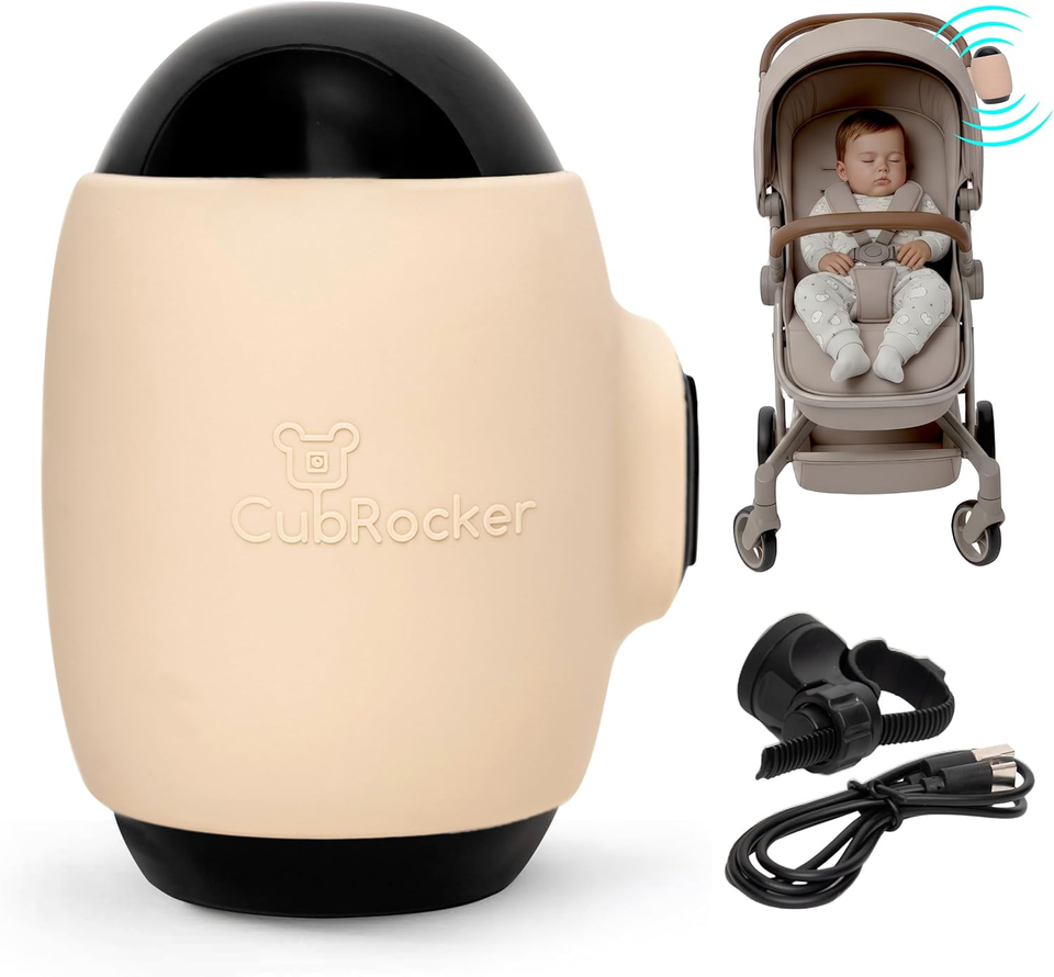 NEW Baby Pram Rocker by Cubrocker | Portable with 5 Adjustable Speeds ...
