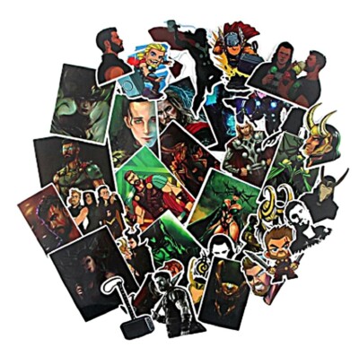 Thor and Loki Superhero Themed Assorted Stickers Lot of 37 Pieces | eBay
