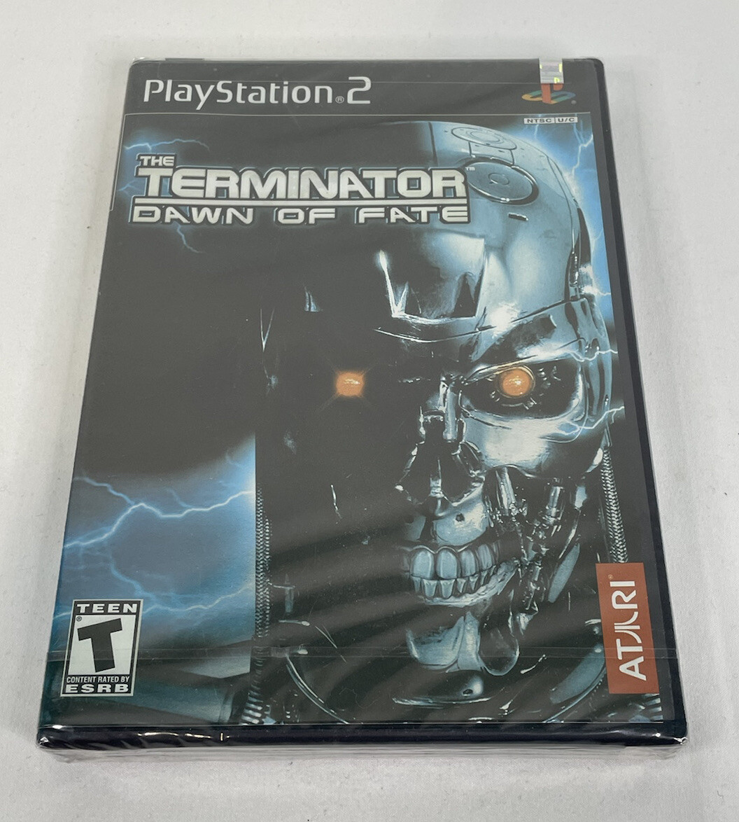 The Terminator Dawn of Fate PS2 1st Print Black Label Foil New Factory ...