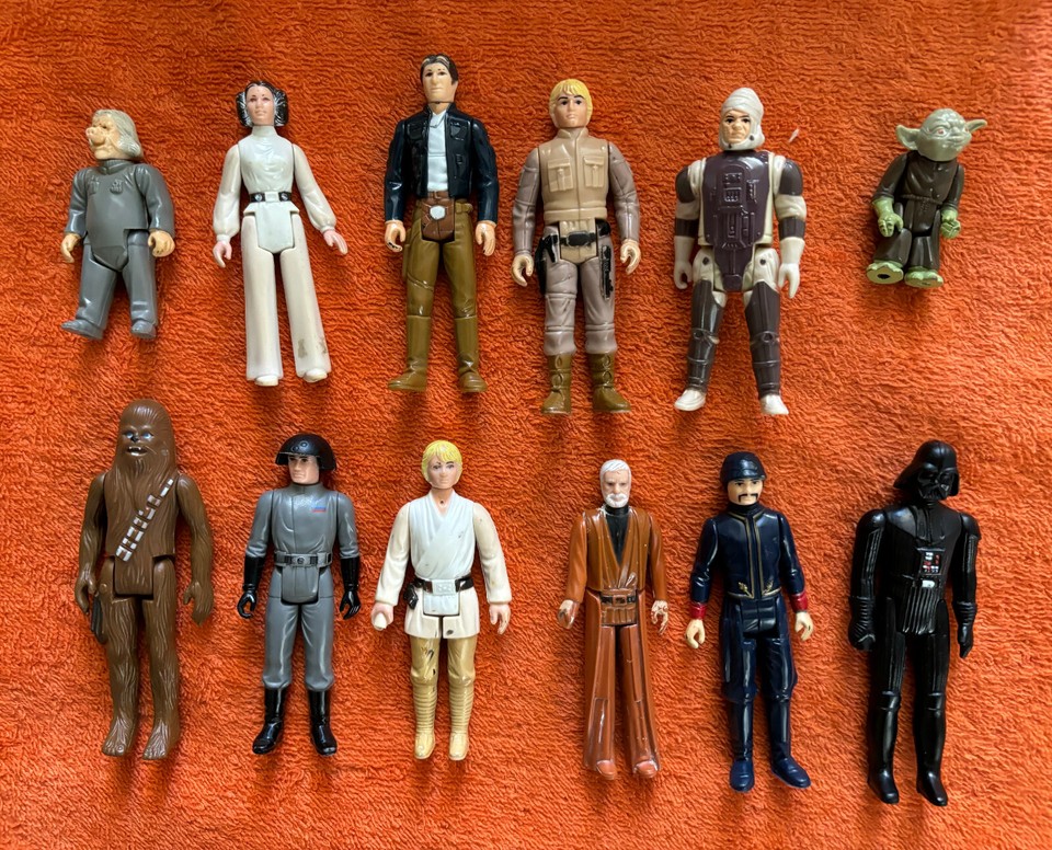 STAR WARS Kenner 1977 Mini Action Figure Collectors Case + 20 Figures ...
