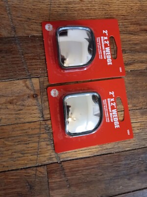 Pair (2) cards of Peterson V604 2 inch Stick-On 2X2” Wedge Blind Spot ...