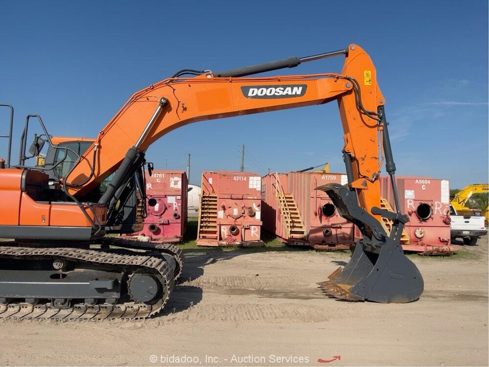 2021 Doosan DX225LC-5 Hydraulic Excavator Trackhoe Cab Aux Hyd Thumb ...