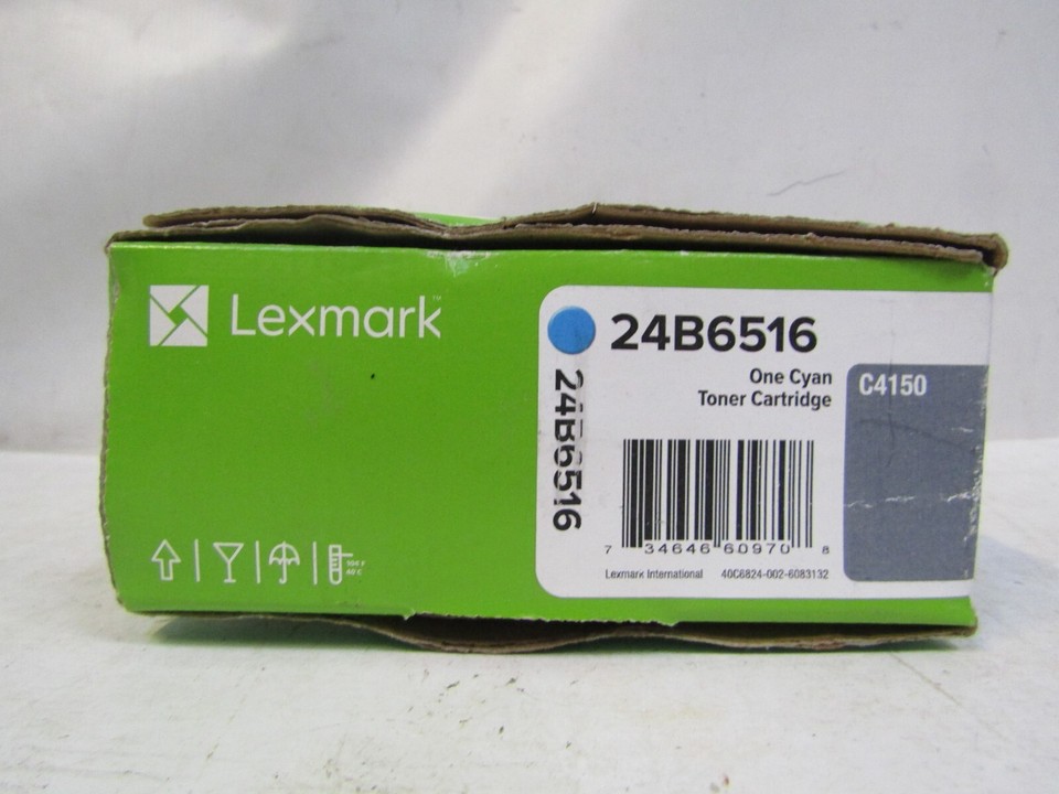 Lexmark 24B6516 Cyan Toner Cartridge - OEM New Unopened C4150 BOX ...