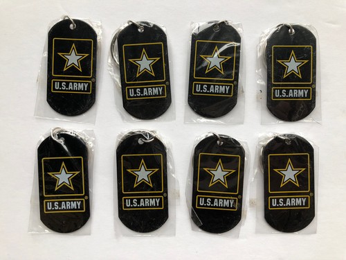 New U.S. Army Keyring Tab Metal Black Keychain Lot Of 8 | eBay