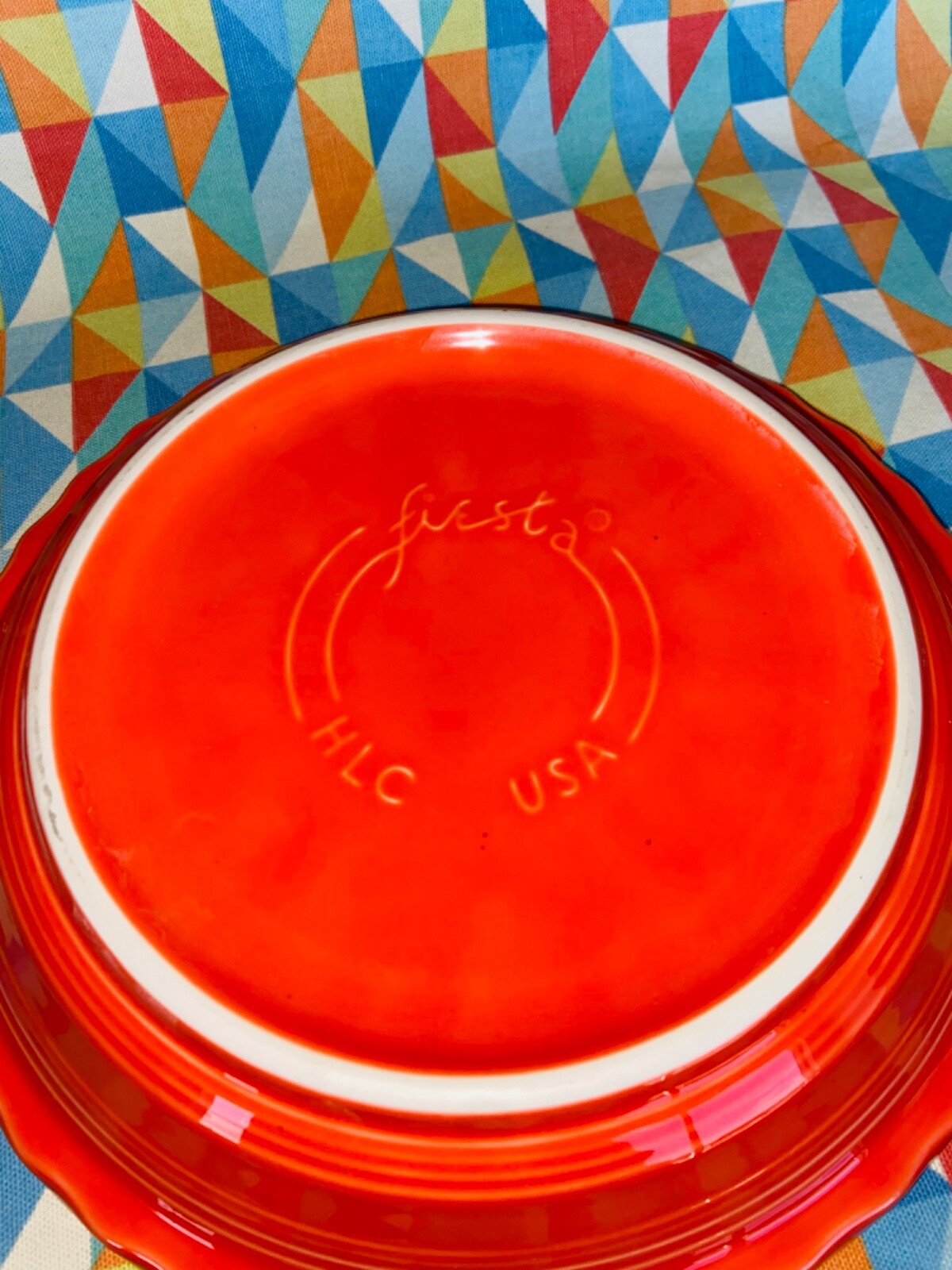 Fiesta Deep Dish Pie Baker Plate POPPY ORANGE NEW Fiestaware SHIPS FREE ...