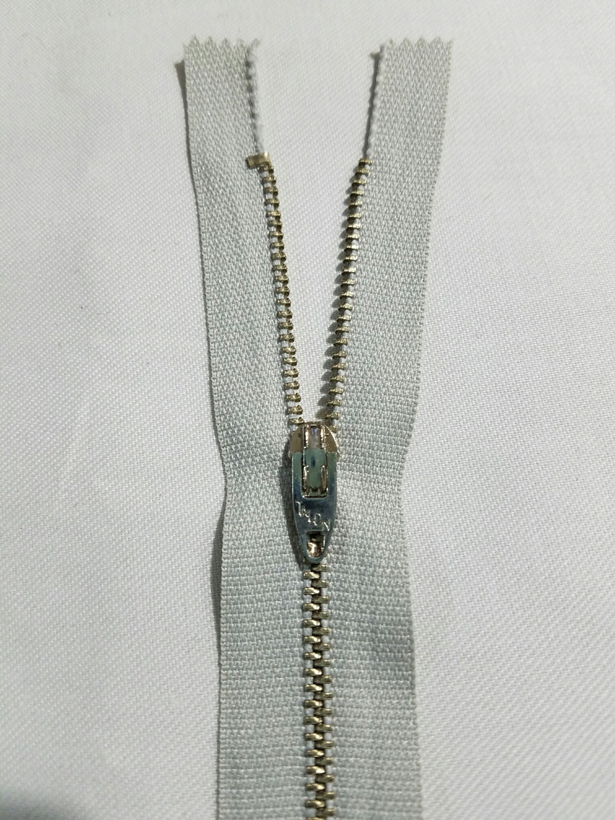 THREE-ZIPPERS 1-COLOR/Vtg.1980's TALON USA/NICKEL#3Metal=11in/Pant ...