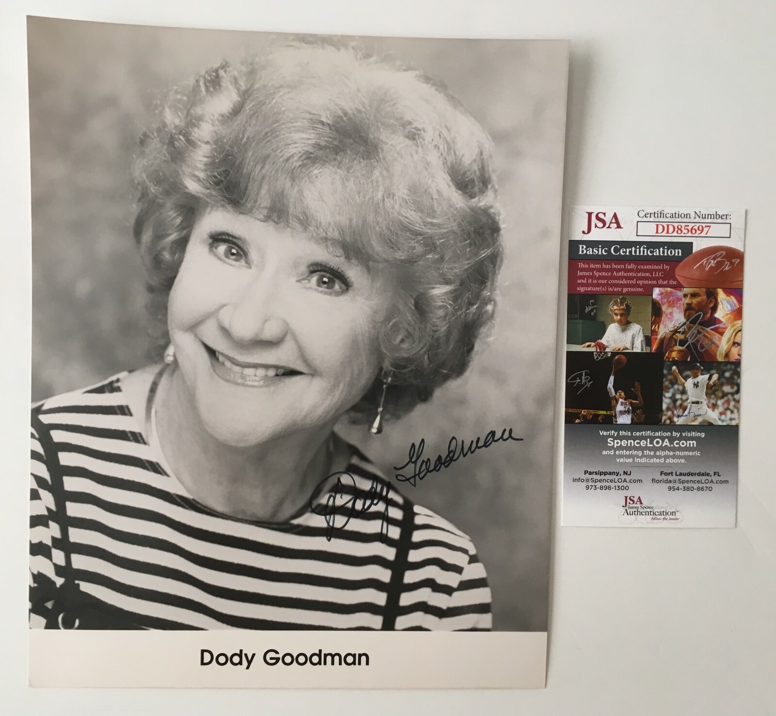 Dody Goodman Signed Autographed 8x10 Photo JSA Certified | eBay
