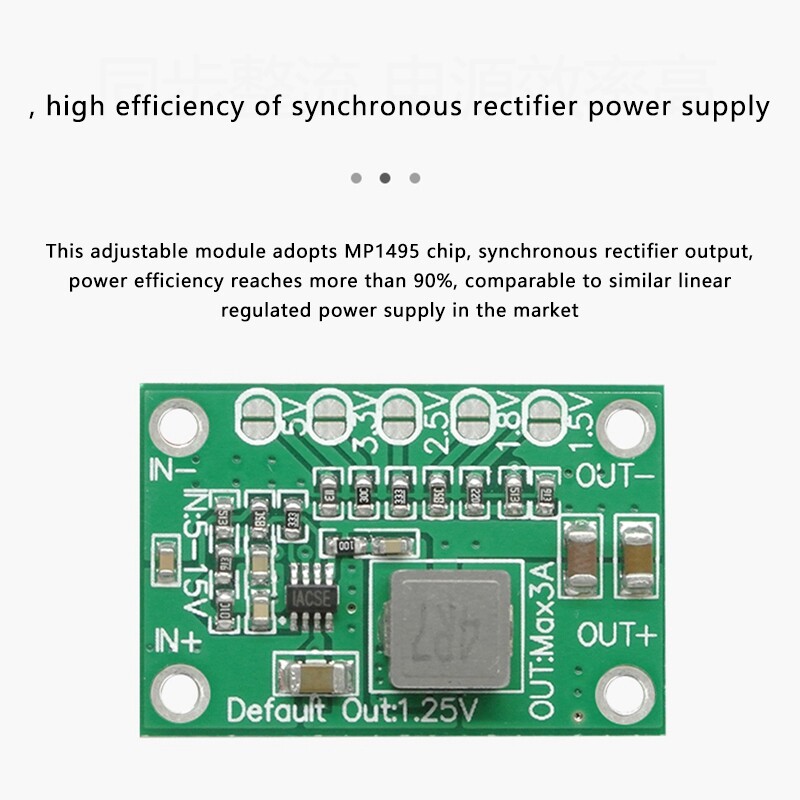 CA-1235 Module, 1.25V 1.5V 2.5V 3.5V Output, 3A Adjustable Step- Module ...