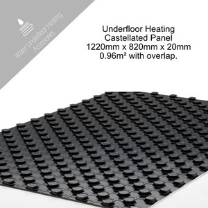 Underfloor Heating Plastic Castellated Floor Panels for Water ...