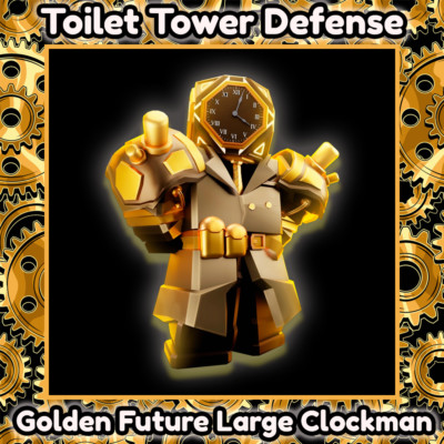 Golden Future Large Clockman & 5K💎 - Toilet Tower Defense TTD FAST ...