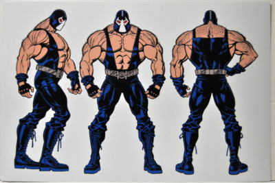 BATMAN KNIGHTFORCE DC Style Guide Print BANE MODEL SHEET / TURNAROUNDS ...