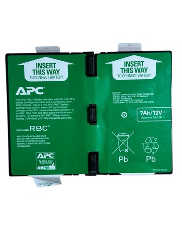New Genuine APC APCRBC124 UPS 9Ah/24VDC Replacement Battery BX1500M by ...
