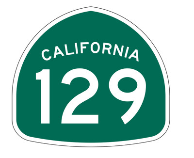 California State Route 129 Sticker Decal R1203 Highway Sign | eBay