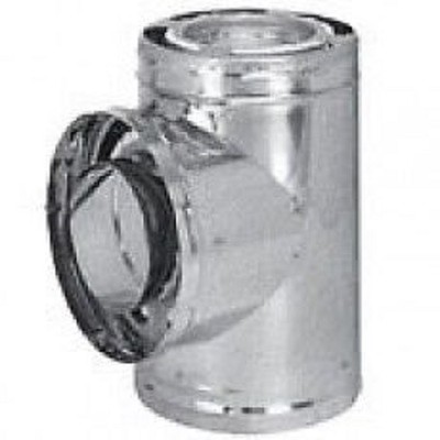 6" DuraVent DuraPlus Tee With Cap, Stainless Steel 6DP-TSS | eBay