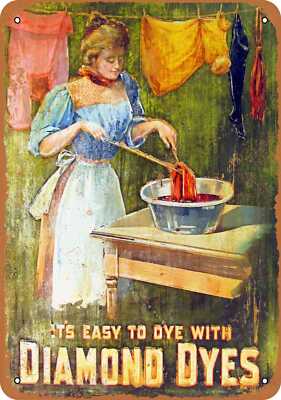 METAL SIGN - 1906 Diamond Dyes - Vintage Look Reproduction | eBay