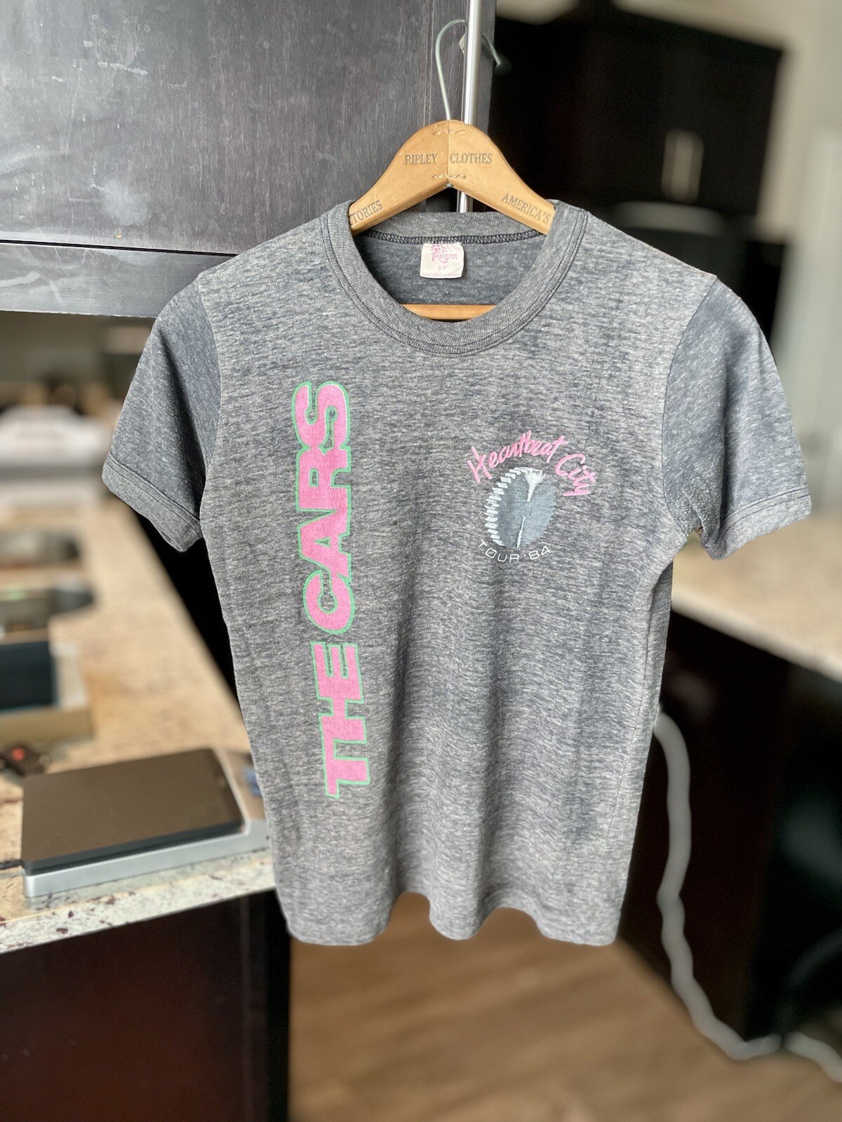 Vintage 1980s The Cars Tour Shirt The Cars Heartbeat … - Gem