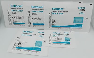 Softpore Adhesive Surgical Dressings Packs of 10 - Various Sizes - Fast ...
