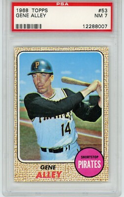 1968 TOPPS GENE ALLEY # 283 PSA 7 Pittsburgh Pirates | eBay