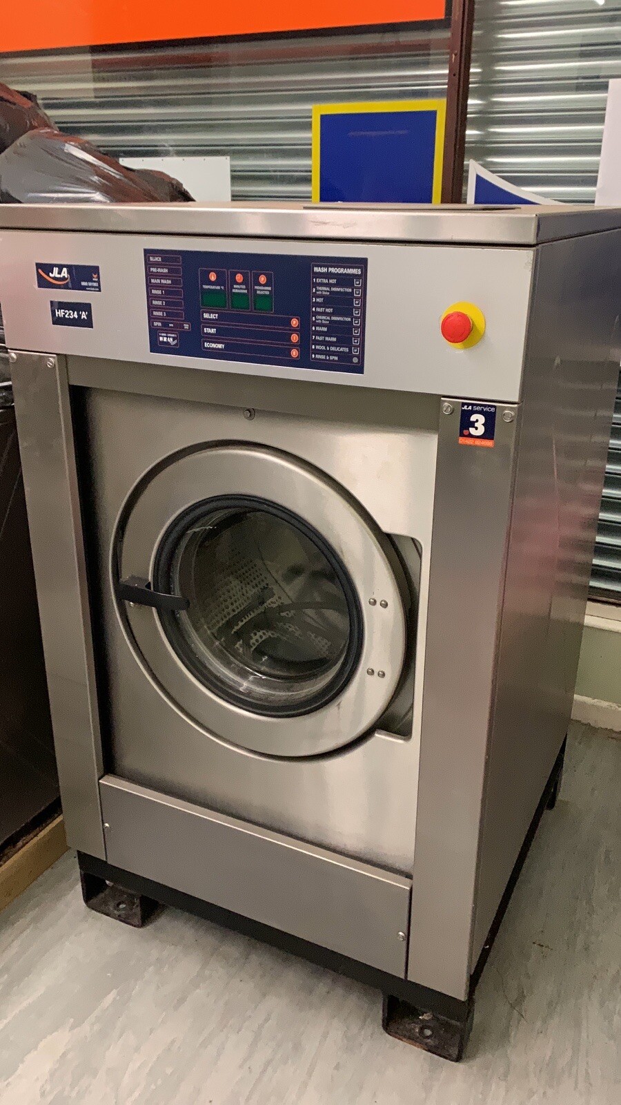JLA IPSO 50lb 23kg COMMERCIAL INDUSTRIAL WASHING MACHINE LAUNDERETTE ...