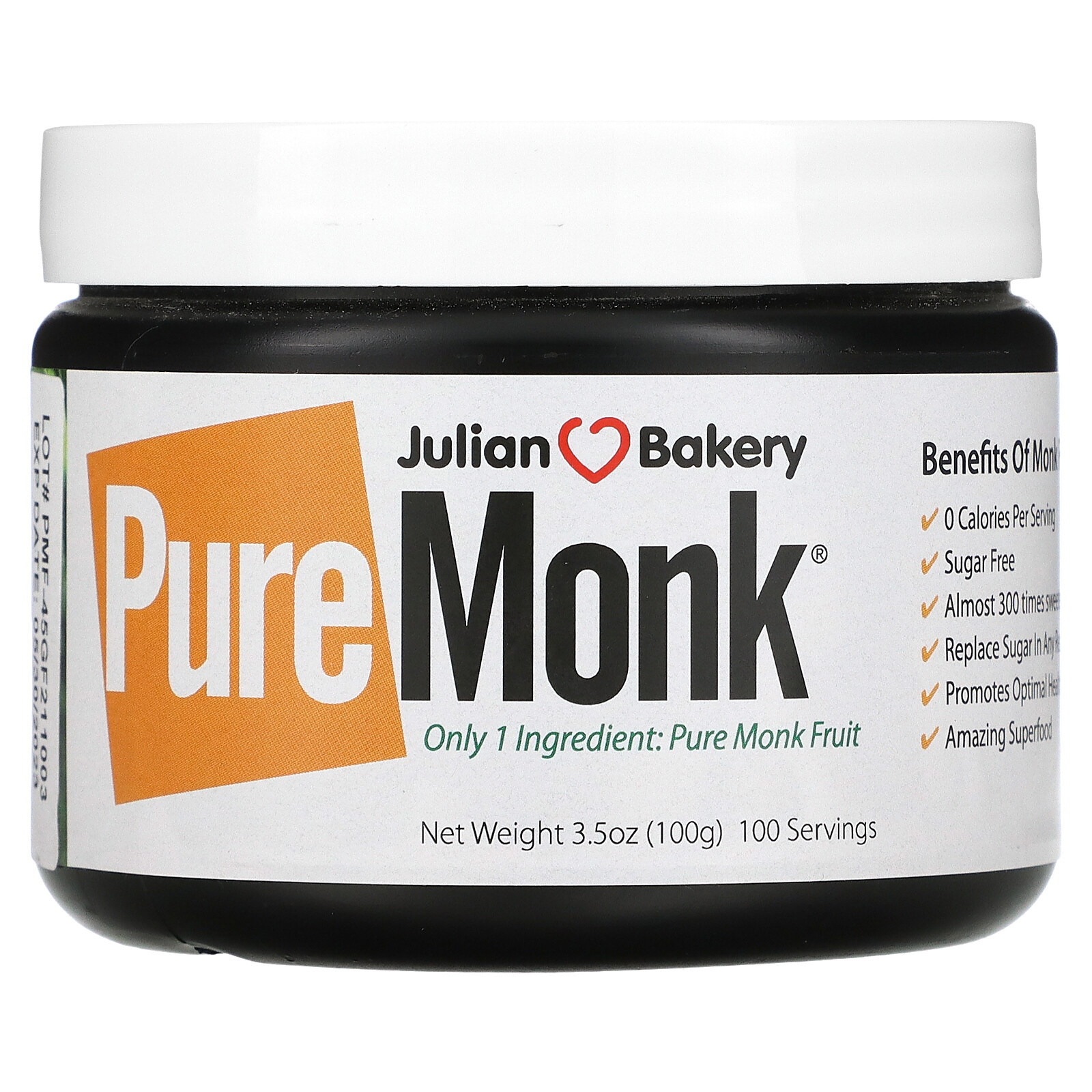 Julian Bakery Pure Monk Fruit Syrup - 100g for sale online | eBay