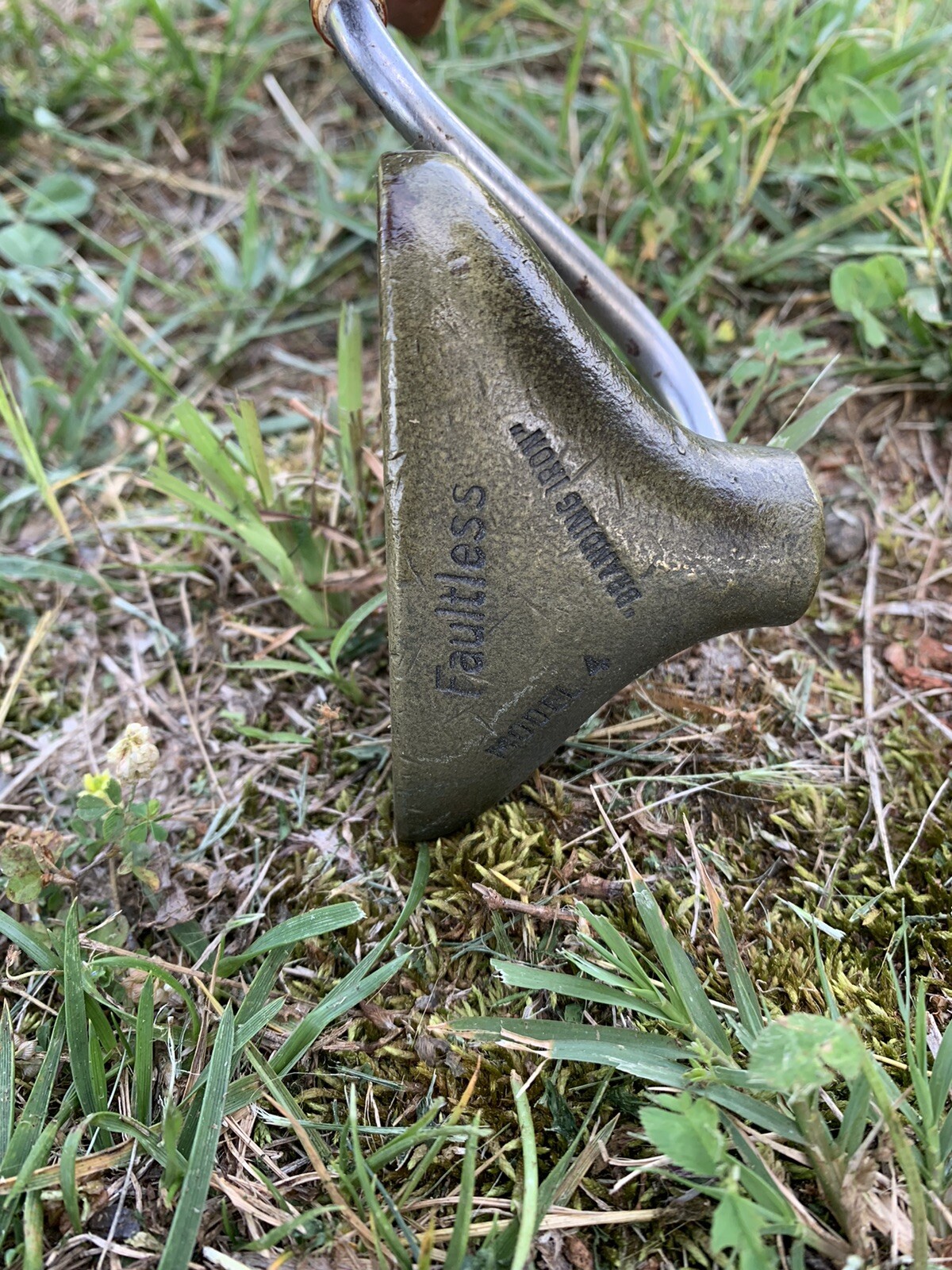 Branding Iron model 4 Faultless Putter Steel Vtg RH Golf Club Hard To ...