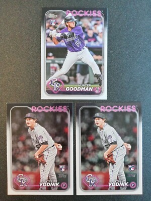 (3) 2024 Topps H Goodman/V Vodnik RCs # 432, 607 Colorado Rockies | eBay