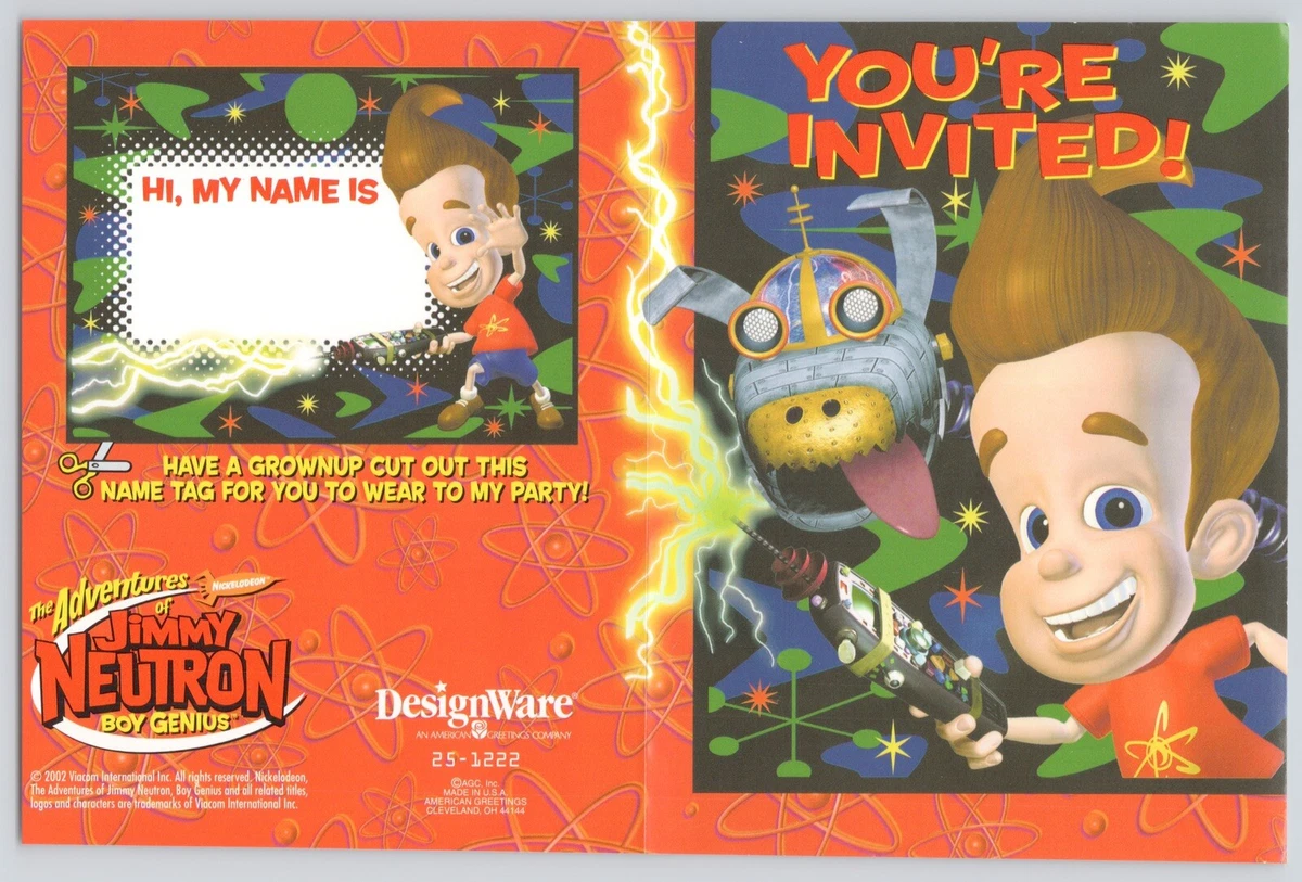 Jimmy Neutron Boy Genius Birthday