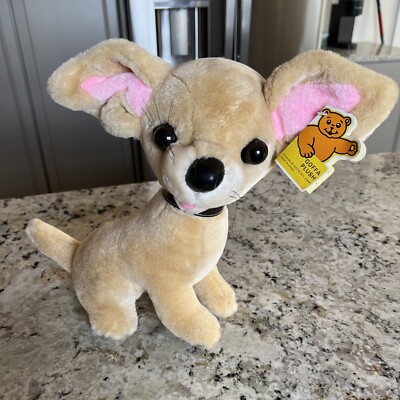 Vintage 1989 GOFFA 13” Plush Chihuahua Dog w Tags! RARE! Tan Puppy Big ...