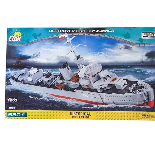 COBI Small Army Destroyer ORP Blyskawica Building Block Set # 4807 NEW ...