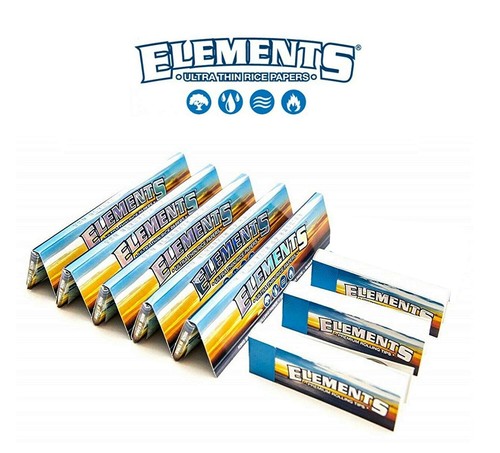 5x Elements King Size Slim Thin Rice Rolling Rizla Papers + 3x Roaches Tips NEW | eBay