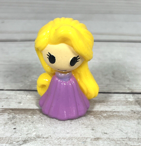 DIsney Ooshies RAPUNZEL Princess Pencil Topper Blonde Pink Dress 1.75 ...