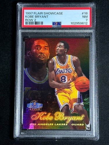 1997 Flair Showcase Row 2 Kobe Bryant #18 PSA Graded Card Lakers HOF ...