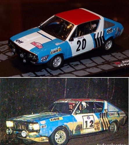 RENAULT 17 GORDINI RALLY PRESS ON REGARDLESS JEAN-LUC. DIECAST IXO 1/43 ...