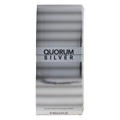 New Open Box Quorum Silver by Antonio Puig 3.3 / 3.4 oz EDT Cologne for ...
