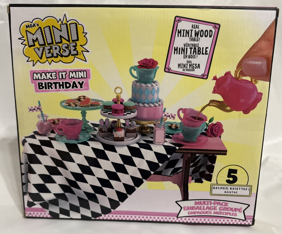 MGA's Mini Verse Make It Mini Birthday 30 Piece Set 8+ Years NEW Real ...
