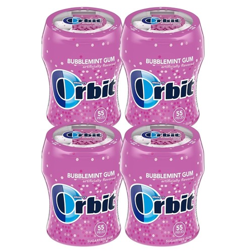 Orbit Bubblemint Gum, 55 Piece Bottle (Pack of 4), Sugar Free Gum | eBay