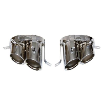 Audi R8 V8 Direct Fit Stainless Finish Pair of Exhaust End Pipes ...