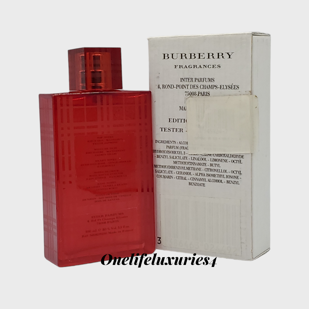 Burberry Brit Red Special Edition Eau de Parfum Spray Women 3.3 oz 100 ...