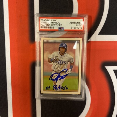 Wander Franco TB Rays Signed "El Patron" 2019 Bowman Heritage #53P-1 ...