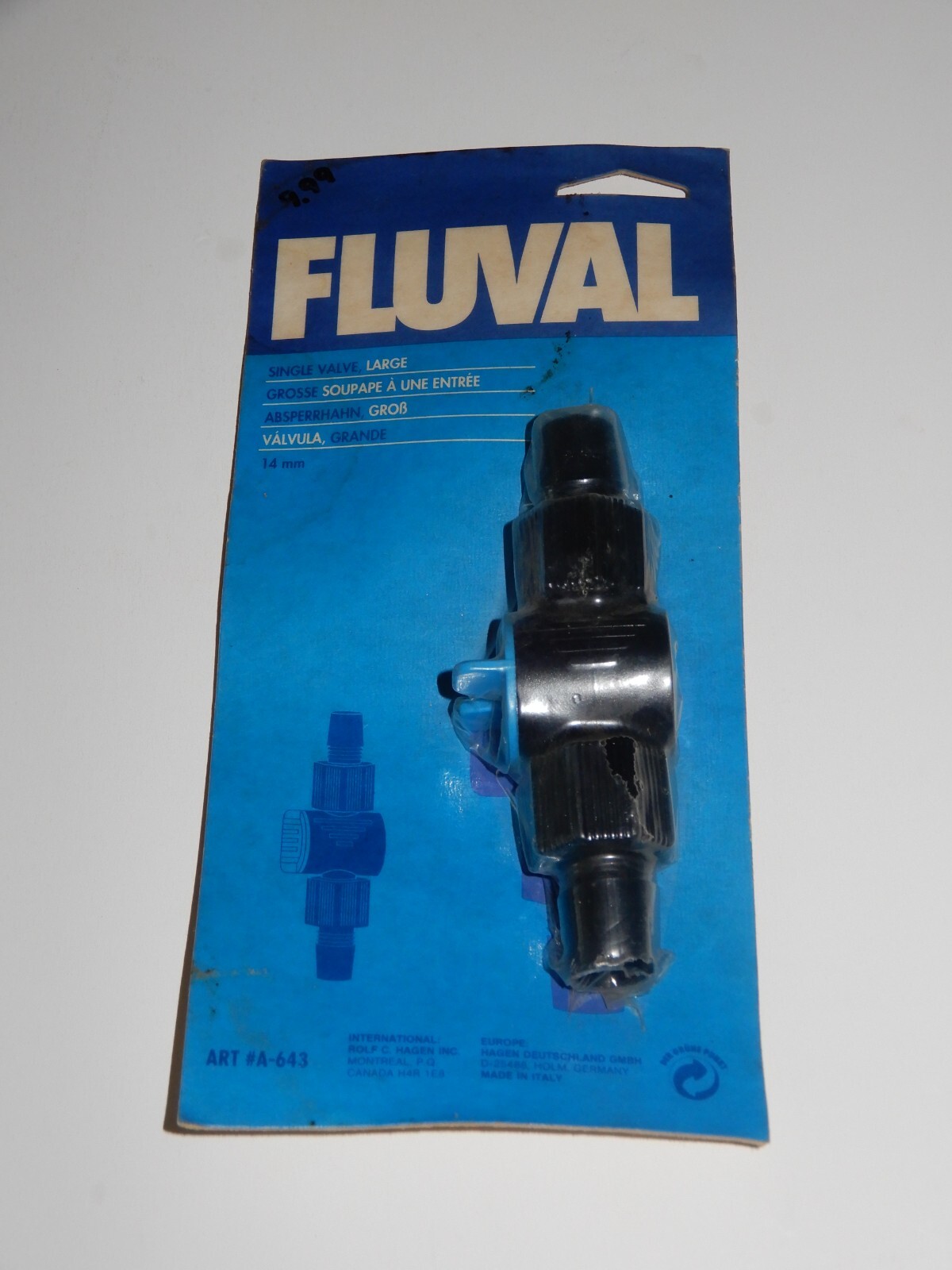 FLUVAL AQUARIUM SINGLE VALVE LARGE ART #A-643 BRAND NEW | eBay