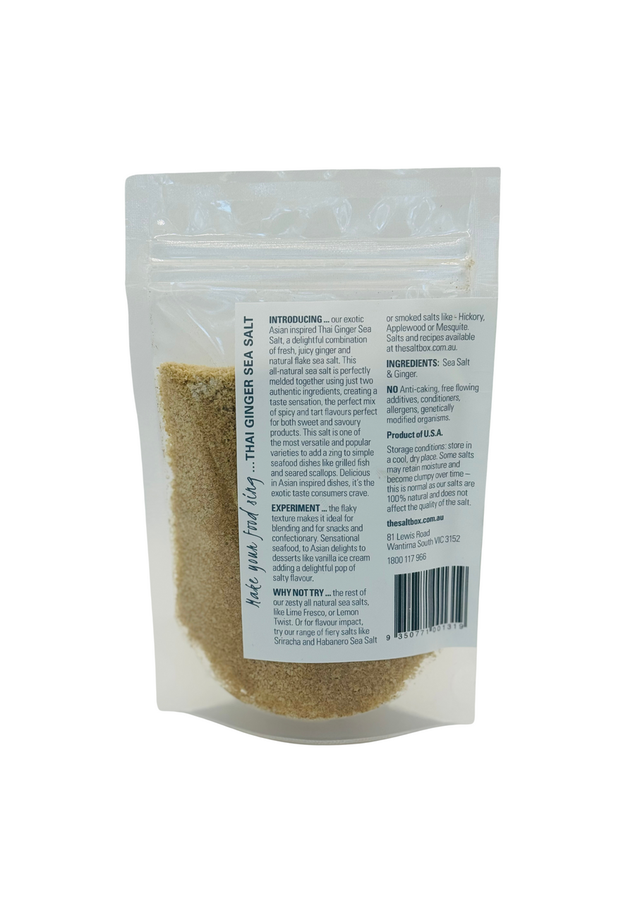 The Salt Box Thai Ginger Sea Salt 100g Pouch | eBay