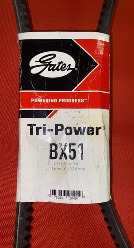 NEW-Gates BX51 Tri-Power V-Belt 54" Outside Length 21/32" Width | eBay