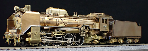 HO Yaemon 2-8-2 JNR D51 Mikado Tender Steam Locomotive Precision Brass ...