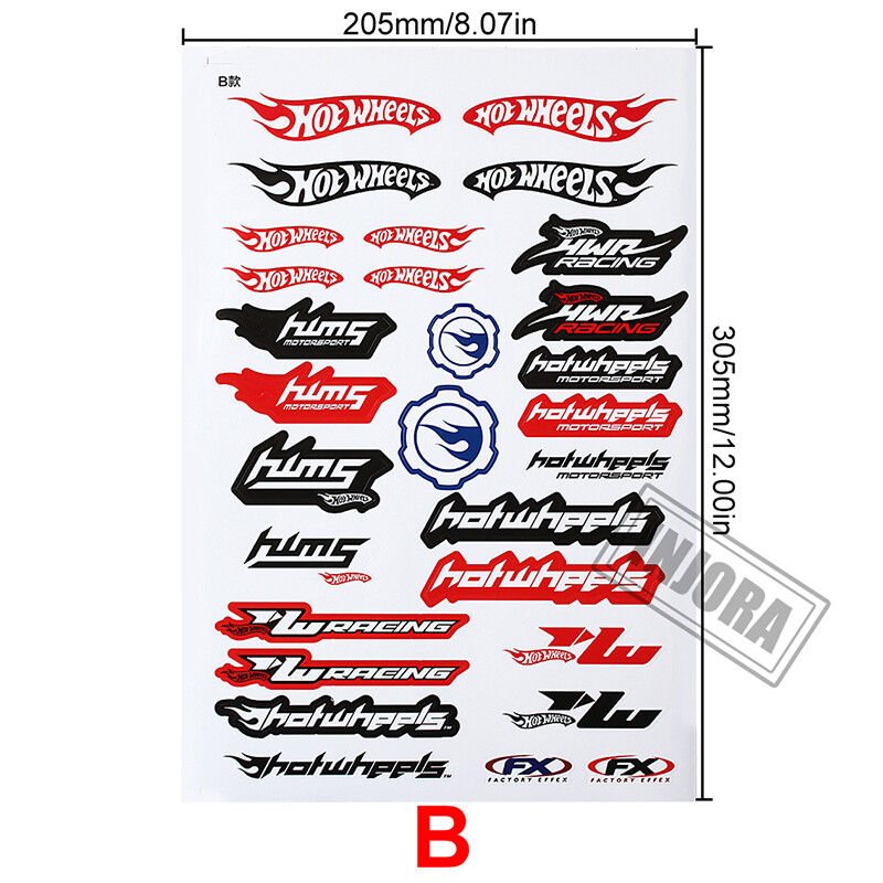 11 Sheets Decals Stickers fr 1/10 10th Scale RC Crawler Car Axial ...
