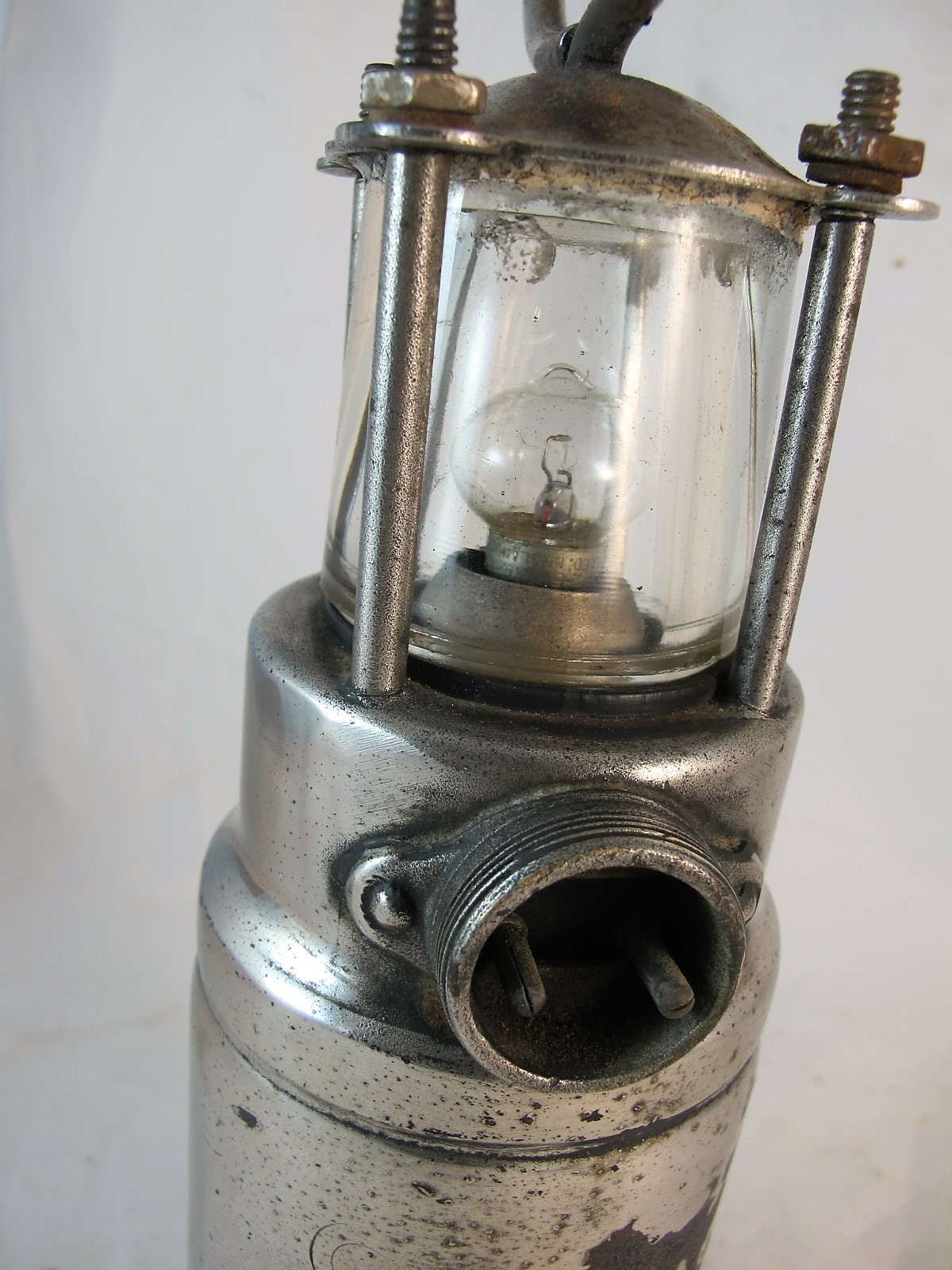 OLDHAM NAUTICAL SAFETY LAMP, ADMIRALTY PATTERN 8115, NICKEL PLATED C ...