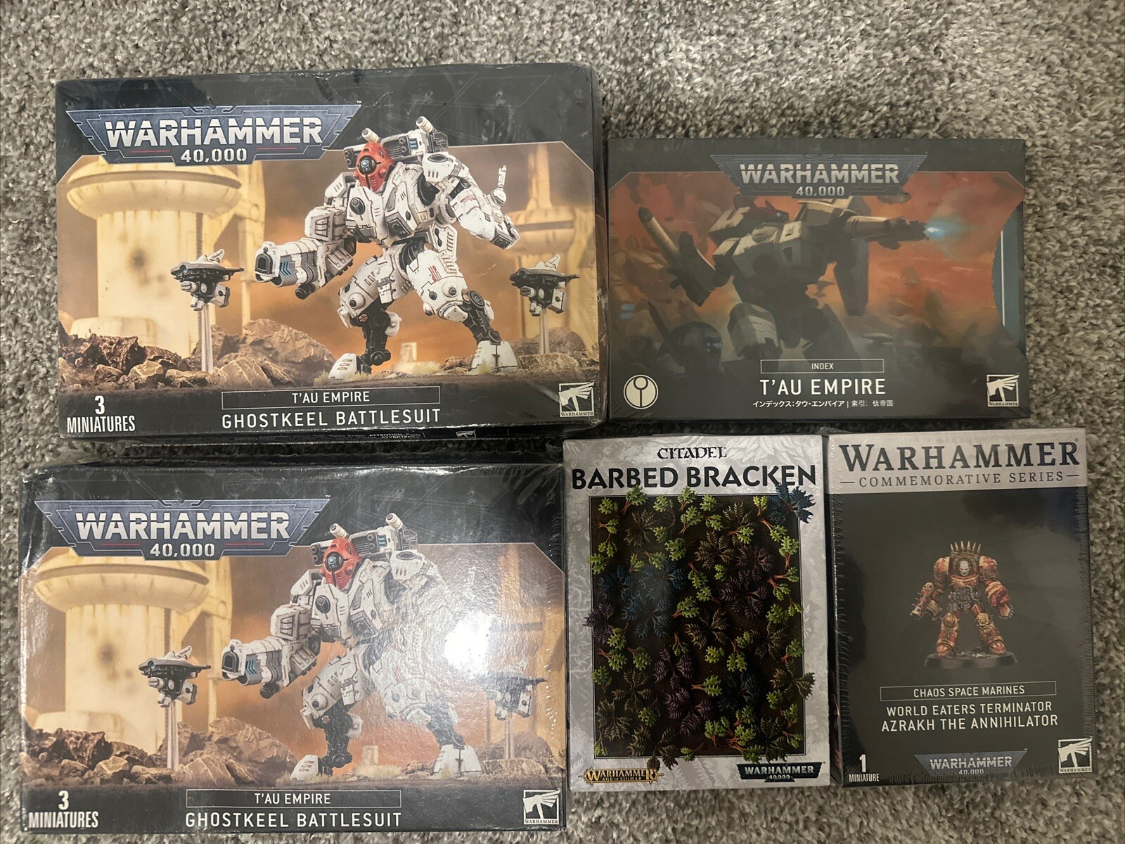 Ghostkeel Battlesuit Tau Empire 40K Warhammer + Azrakh The Annihilator ...