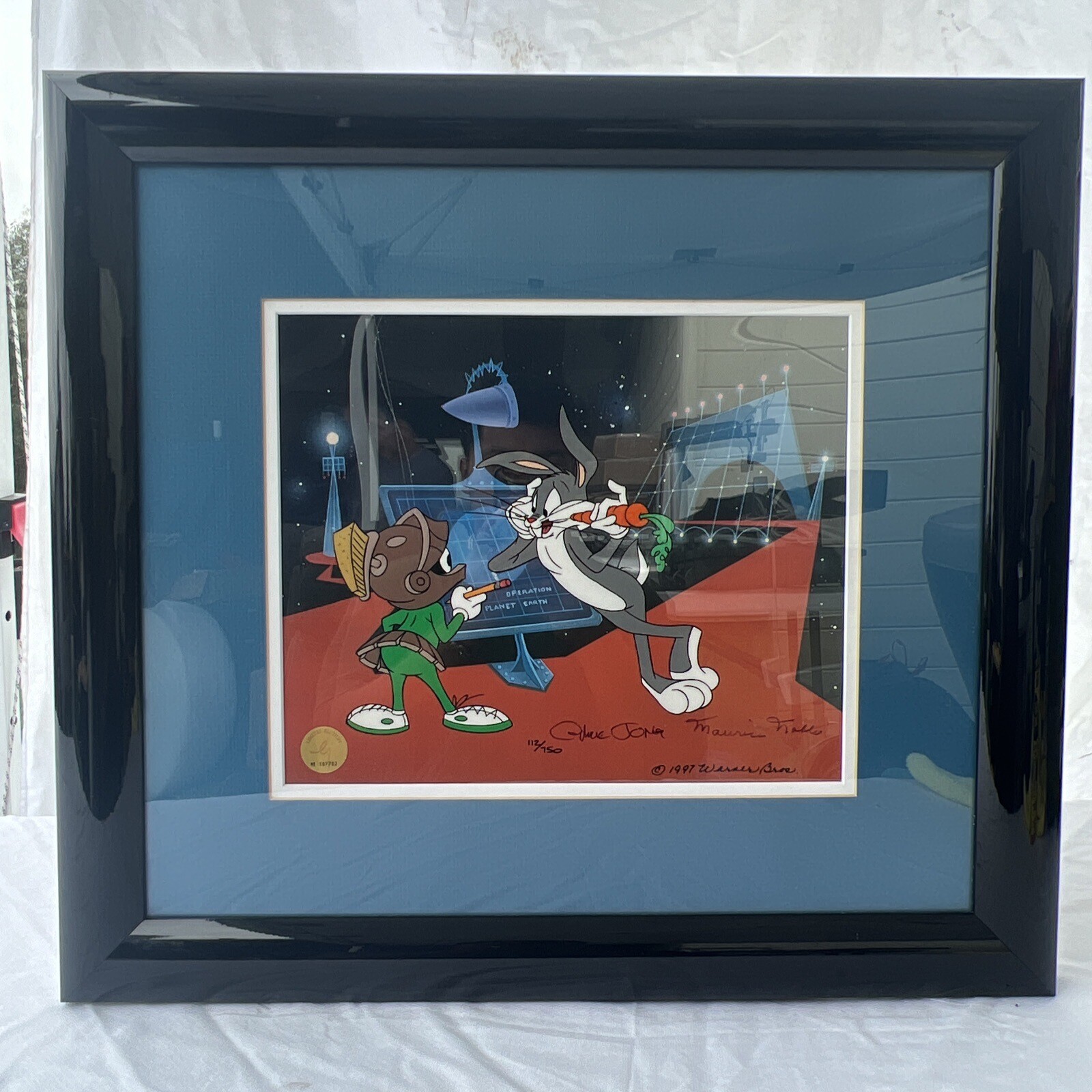 Warner Bros Cel Bugs Bunny Signed Chuck Jones OPERATION:EARTH Animation ...