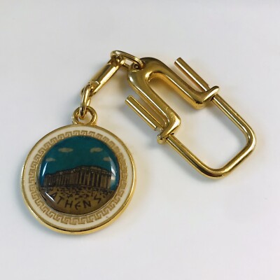 HELLAS ATHENS VINTAGE ENAMEL VERY HIGH QUALITY KEYCHAIN DETAILED | eBay