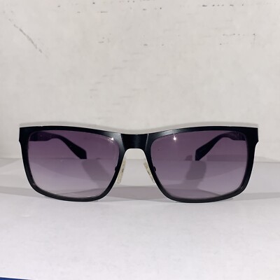 Guess Rectangular Sunglasses Matte Black Frame Smoke Gradient Lens GF0169 02B | eBay